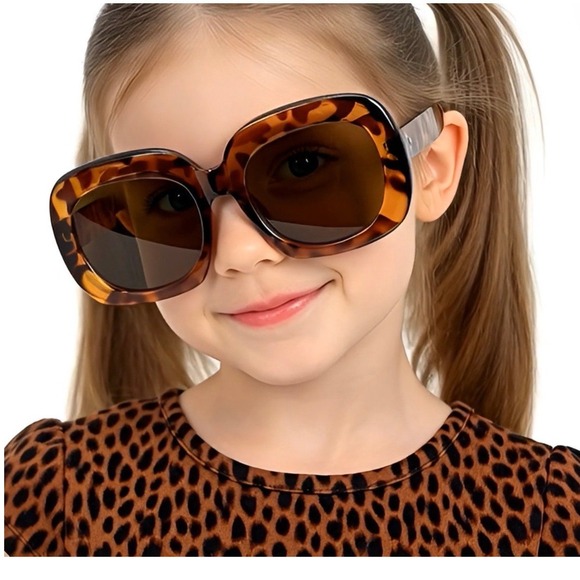 Accessories | Kids Tortoiseshell Oval Sunglasses Uv Protection Brown ...
